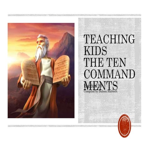 The ten commandments | PPTX