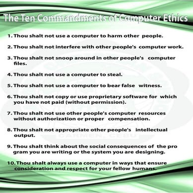 The ten commandments of computer ethics | PDF