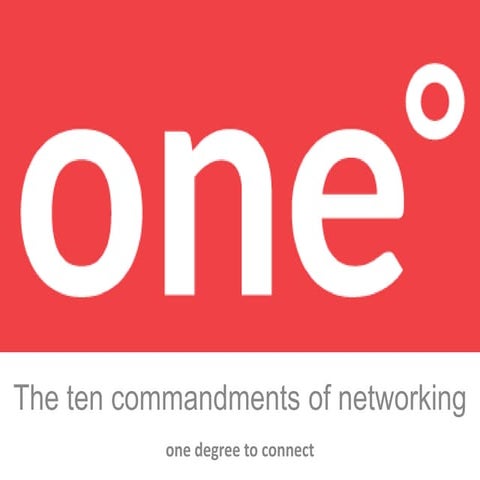 The Ten Commandments of Networking | PPTX