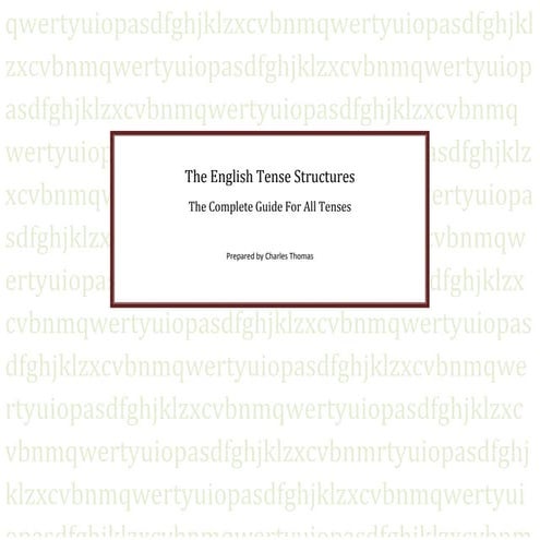 The tense structure complete | PDF