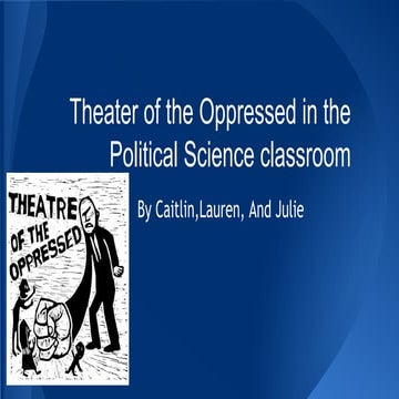 Theater of the oppressed 2 | PDF