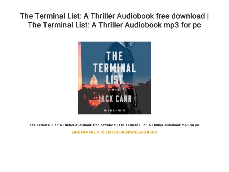 The terminal list novel - siteasl