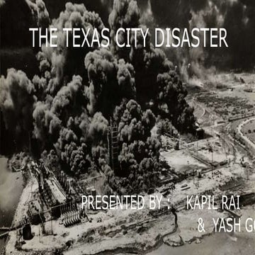 The texas city disaster | PPTX | Chemistry | Science
