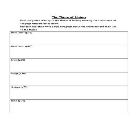 The Theme of History | DOCX