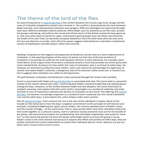 the theme of the lord of the flies.pdf