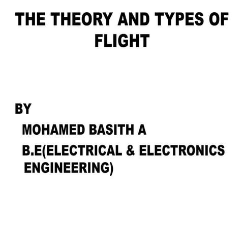 The theory of flight 1234 | PPTX