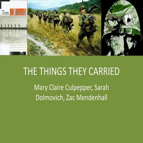 The things they carried | PPTX