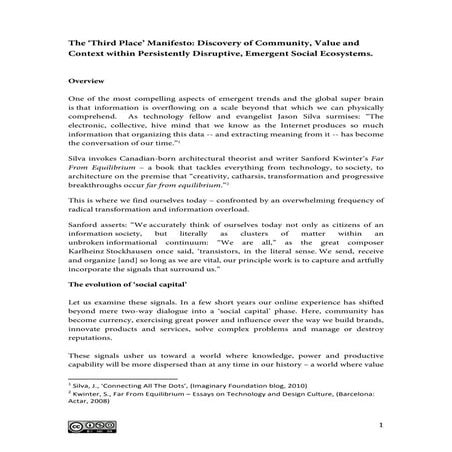 The Third Place Manifesto | PDF