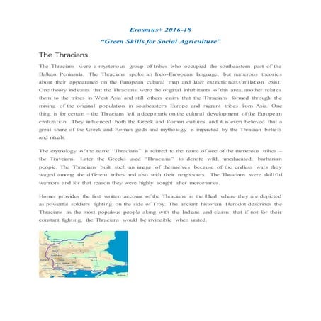 The thracians | DOCX