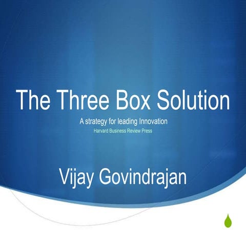The three box solution | PPTX