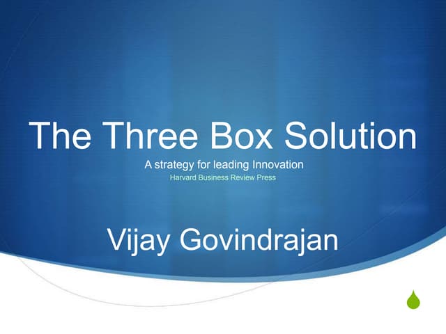 Three box solution | PPTX