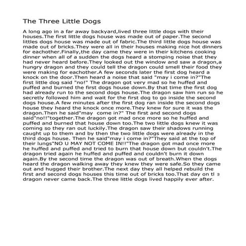 The three little_dogs | DOC