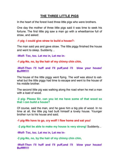 Three little pigs | PDF