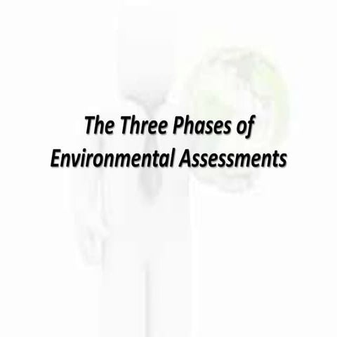 The three phases of environmental assessments(finished) | PPTX