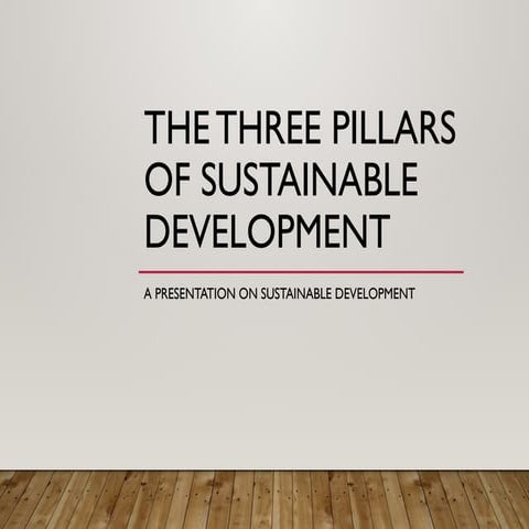 The Three Pillars of Sustainable Development.pptx