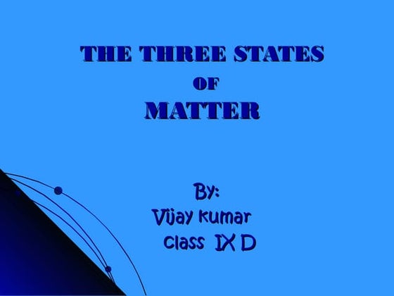 The 3 States of Matter | PPT