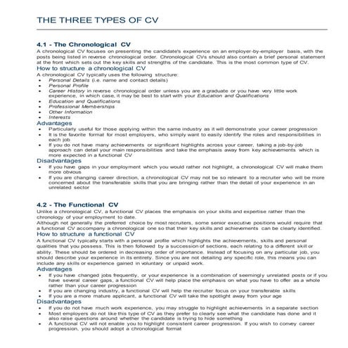 Types of cv | DOCX