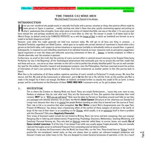 The Three Wise Men | PDF