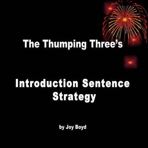 The thumping three’s cont | PPT