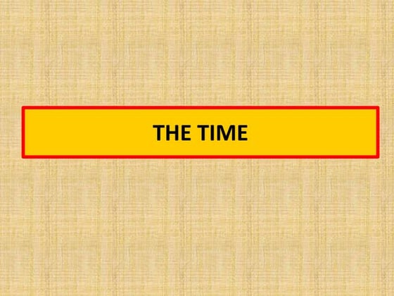 Telling the time ppt | PPS