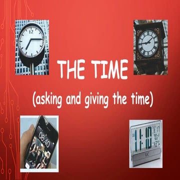 The time | PPT