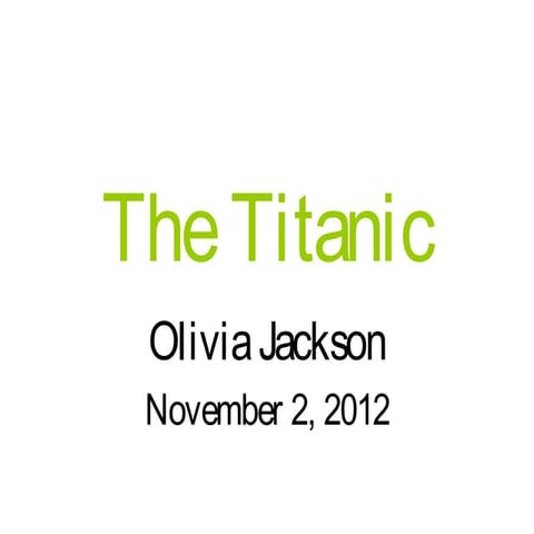 Titanic | PPTX