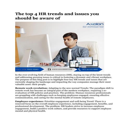 The top 4 HR trends and issues you should be aware of.pdf | Human ...