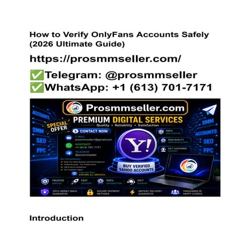 Top 9 Popular Site To Buy Verified OnlyFans Accounts Vendors to Check ...