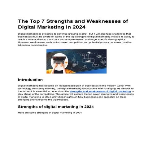 The Top 7 Strengths and Weaknesses of Digital Marketing in 2024.pdf