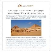 The top attractions of egypt; one must visit at least once converted ...