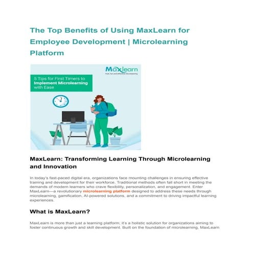 The Top Benefits of Using MaxLearn for Employee Development _ Microlearning Platform.pdf