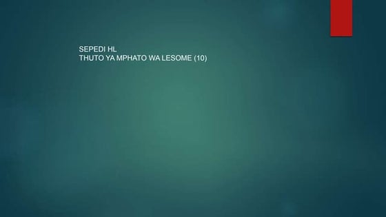 Magoro a maina(Prefix) | PPT