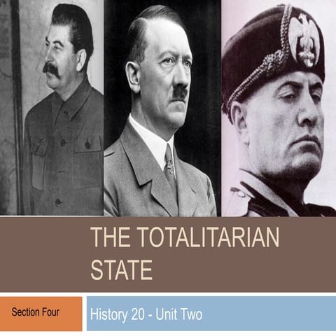 The totalitarian state | PPT | Death, Injury, or Military Conflict ...