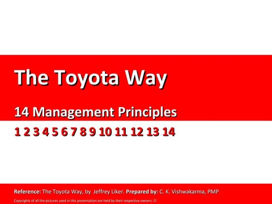 The toyota way 14 mgmt principles | PPT | Business and Finance