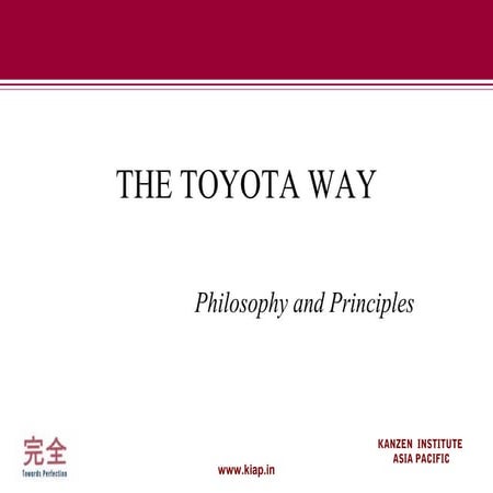 The toyota way | PPT