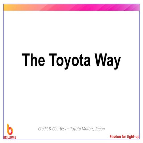 The toyota way | PDF