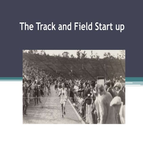 John Adlesich - The Track and Field Start up | PPTX