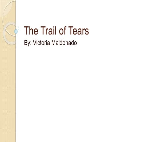 The trail of tears | PPTX