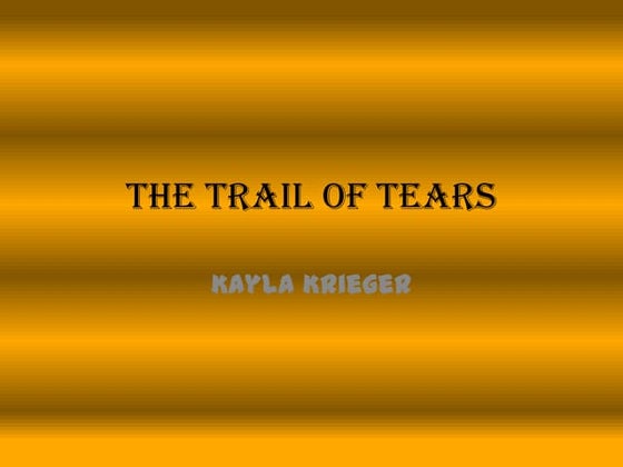 Trail of Tears | PPT