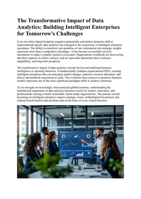 Data Analytics as the Catalyst for Business Evolution.docx