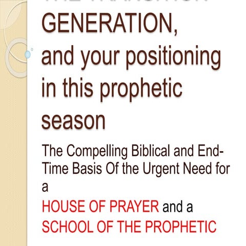 The Transition Generation | PPTX