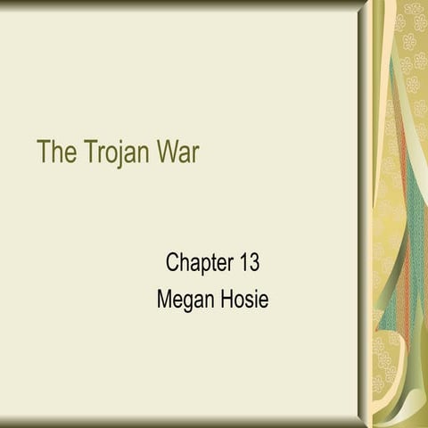 The Trojan War | PPT | Death, Injury, or Military Conflict | Sensitive ...