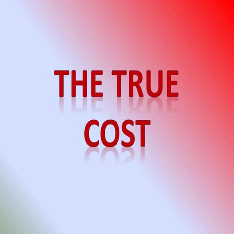 The true cost presentación 3°c | PPTX