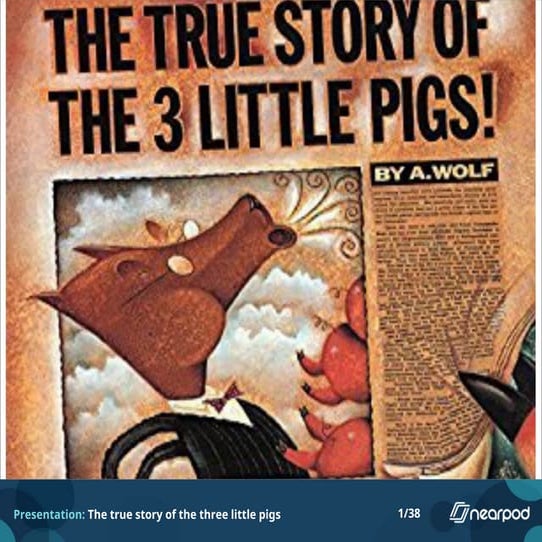 The true story of the three little pigs | PDF