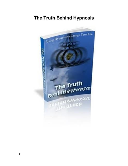 Forensic hypnosis1 | PPTX | Brain and Nervous System Disorders | Diseases and Conditions