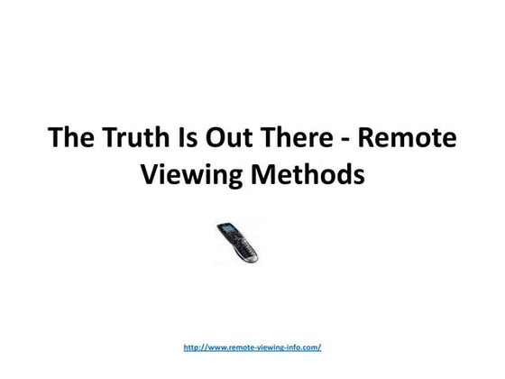 Remote Viewing Training1 | PDF