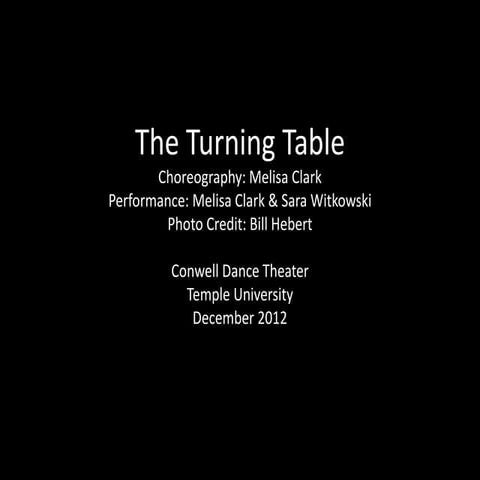 The Turning Table | PPTX