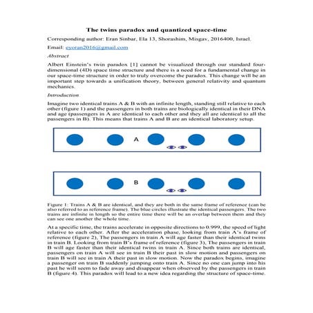 The twins paradox and quantized space time .pdf
