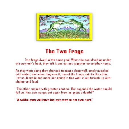 The two frogs waree | DOCX