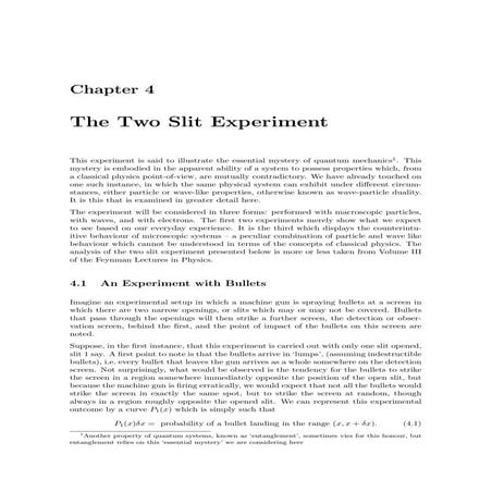 The Two Slit Experiment | PDF | Physics | Science